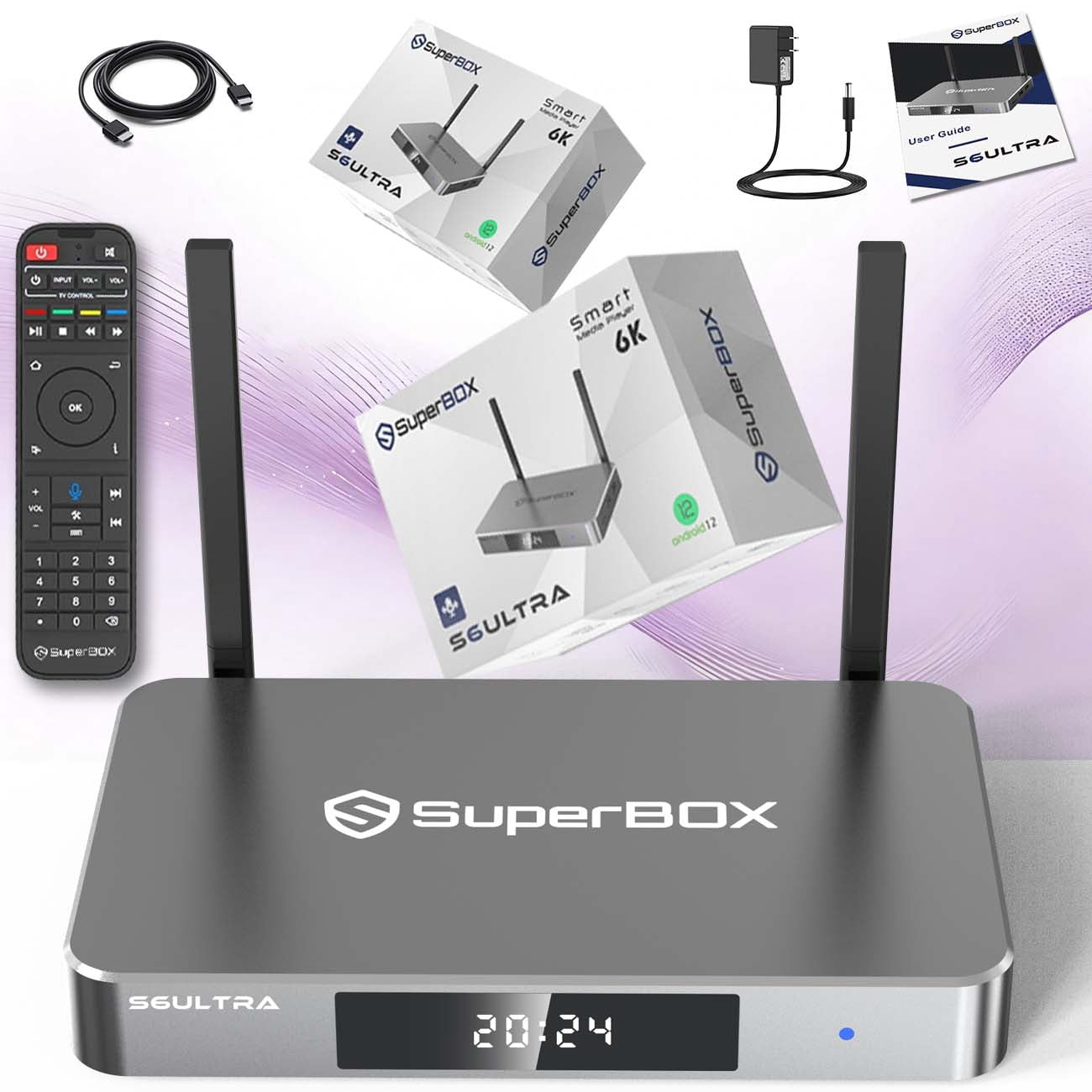 2026 SuperBox S6 Ultra for TV,Wireless Voice Remote Included, 1000M ...