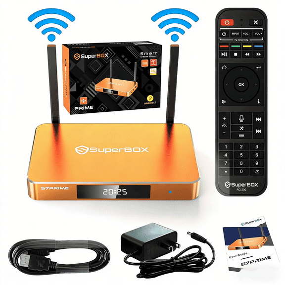 SuperBox S7 Max Stre-ming Med-a Player Premium with Built-in Voice ...