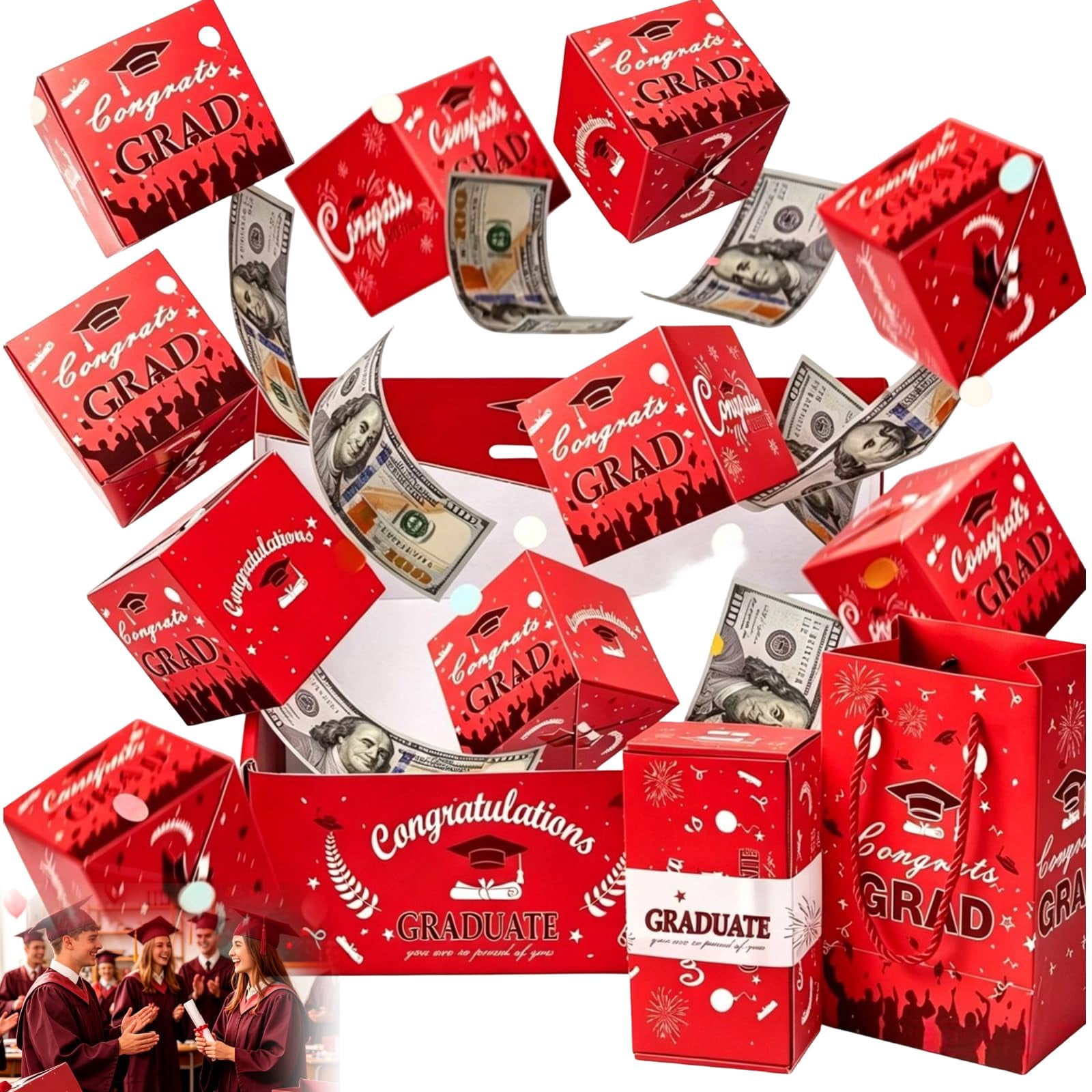 2026 Surprise Pop Up Gift Box, Pop Up Cash Money Holder, DIY Confetti ...