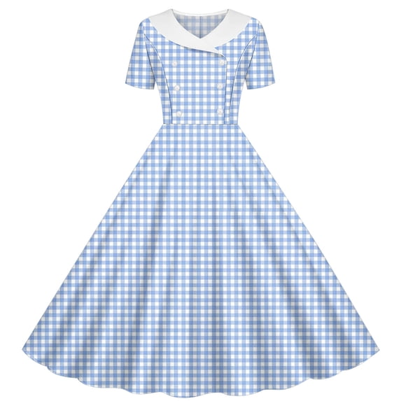 2026 Sweet and Cute Girls Summer Dresses Flowy Hem Girls Short Sleeve ...
