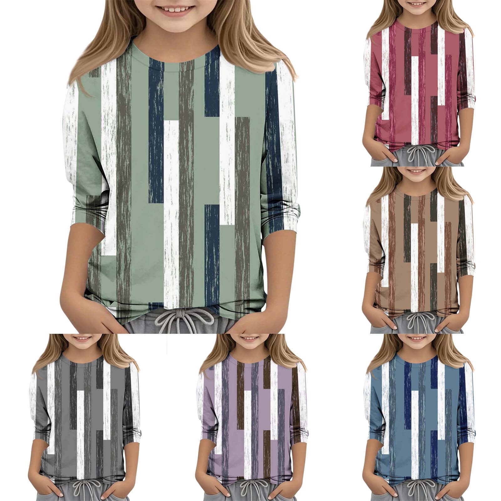 2026 Sweet and Cute Big Kid Tops for Summer Casual Toddler Kids Fashion ...