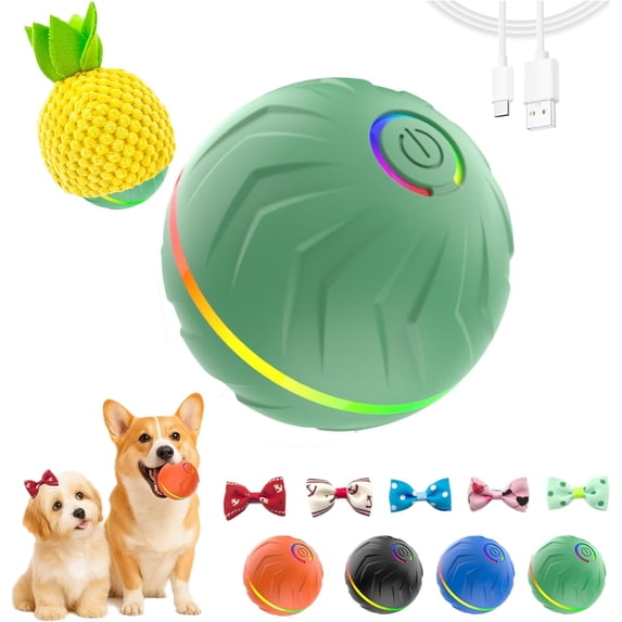 2026 T01 Interactive Dog Toys Dog Ball, Automatic Rolling and Bouncing ...