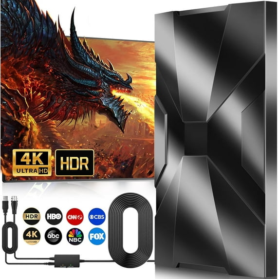 2026 TV Antenna Indoor Outdoor,Antenna for Smart TV for 2K/4K ...