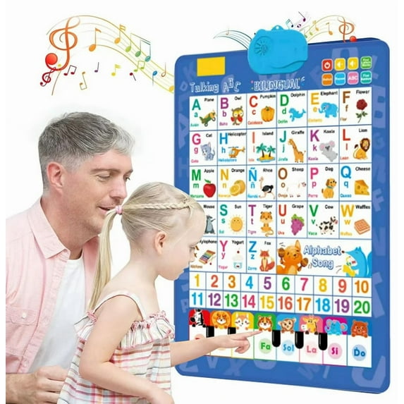 2026 Talking Wall Chart – English & Spanish Touch-to-Learn Poster with ...