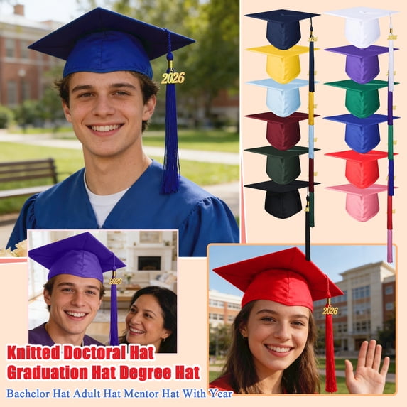 2026 Tassel Graduation Cap | Satin 2026 Graduation Cap for College High ...