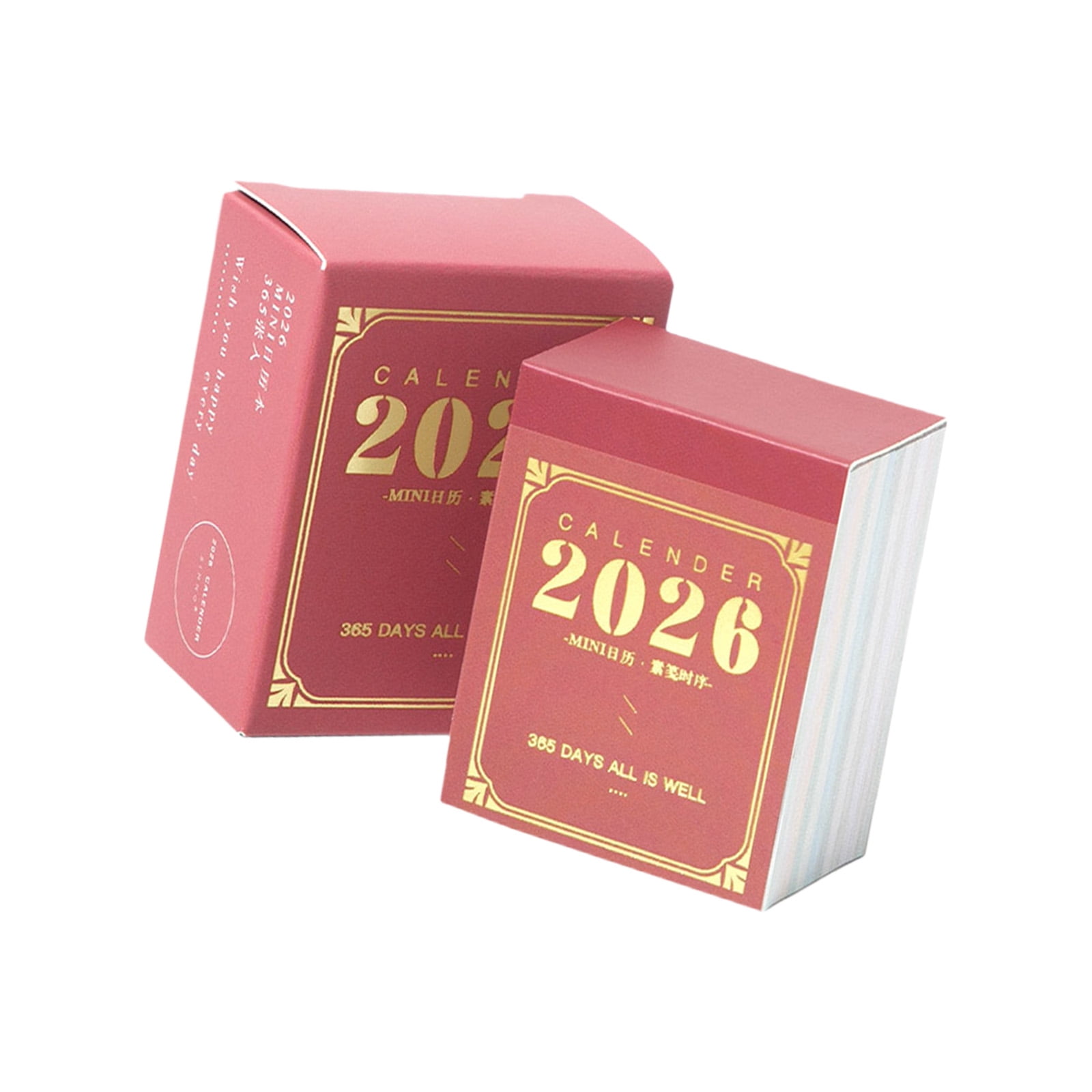 2026 Tearable Desk Calendar 365 Day Daily Calendar Writing Notepads ...