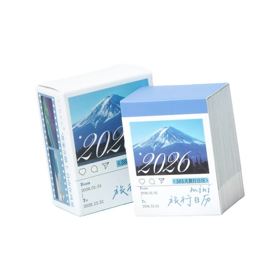 2026 Tiny Desk Calendar 365 Day Tear Off Daily Calendar Portable Paper ...