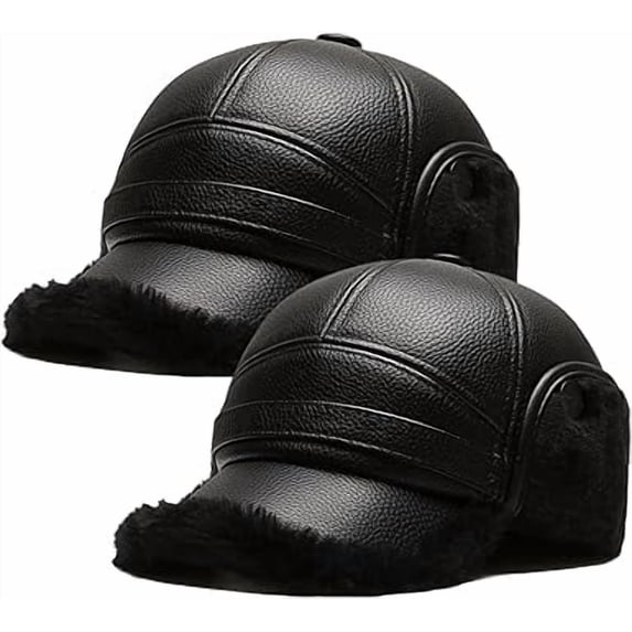 2026 Trend Winter Hat for Men - Sheepskin Earmuff Beanie, Soft Thick ...