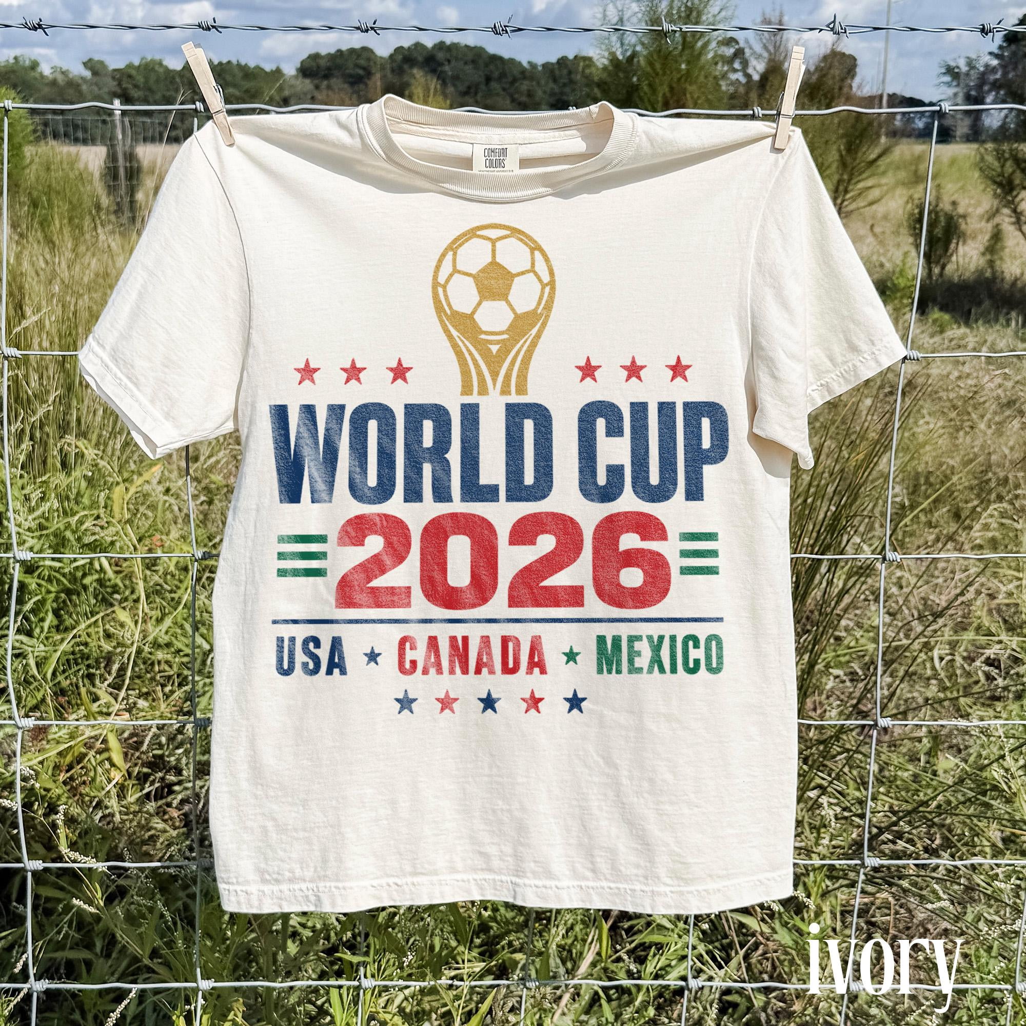 2026 Trophy Soccer Tee, USA Canada Mexico Football Fan Shirt ...