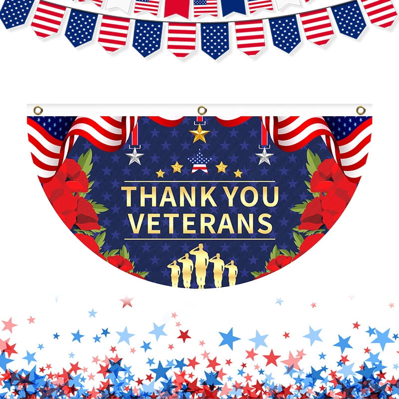 2026 USA 250th Anniversary Fan-Shaped Flag Pattern Courtyard Decoration ...