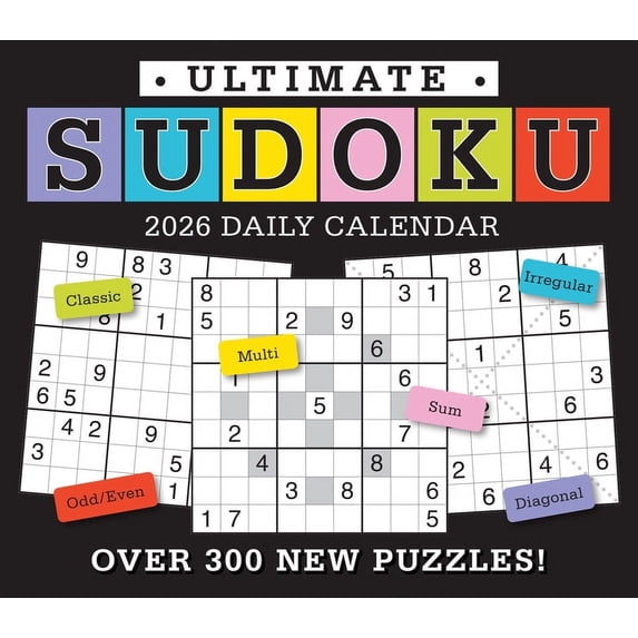 2026 Ultimate Sudoku Boxed/Daily Calendar, (Paperback) - Walmart.com