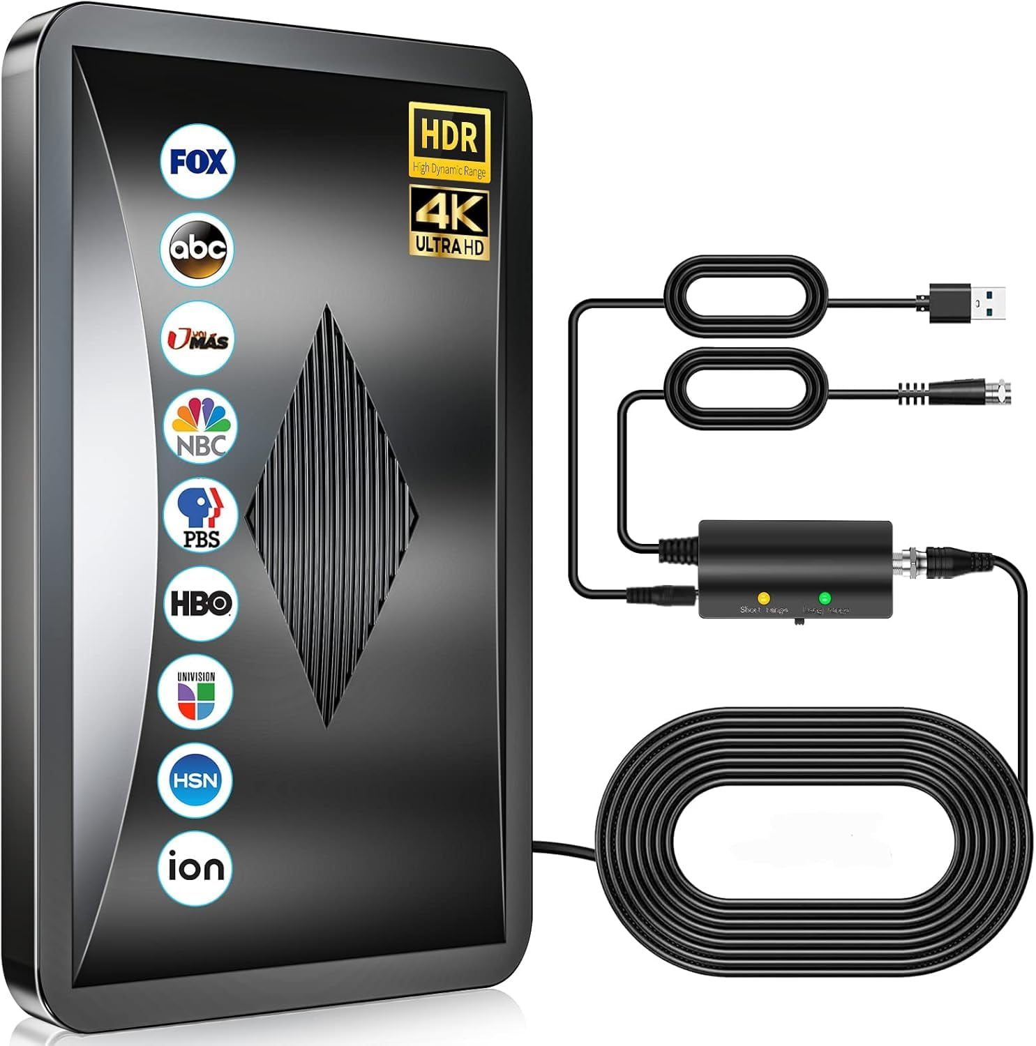 2026 Ultra HD Antenna: 3200+ Mile Range for Local Channels, Supports 8K ...