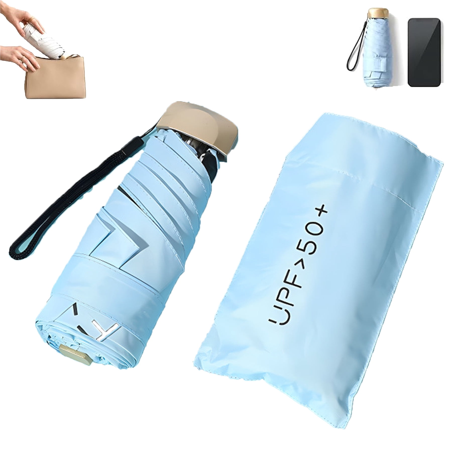 2026 Ultra Lightweight Compact All - Weather Umbrella, Mini Folding for ...