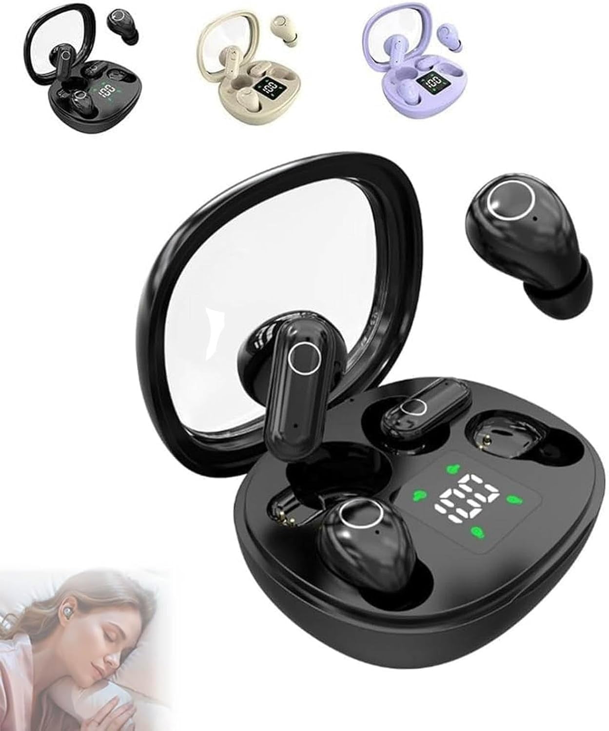 2026 Ultra Mini 2-Pack Bluetooth Earbuds, Mini Sleep in-Ear Earbuds for ...