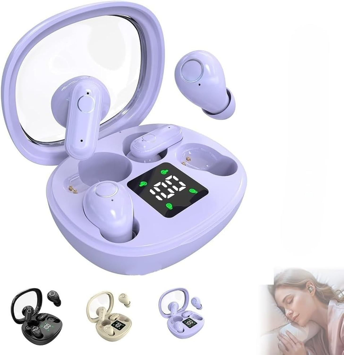 2026 Ultra Mini 2-Pack Bluetooth Earbuds, Waterproof Invisible Wireless ...