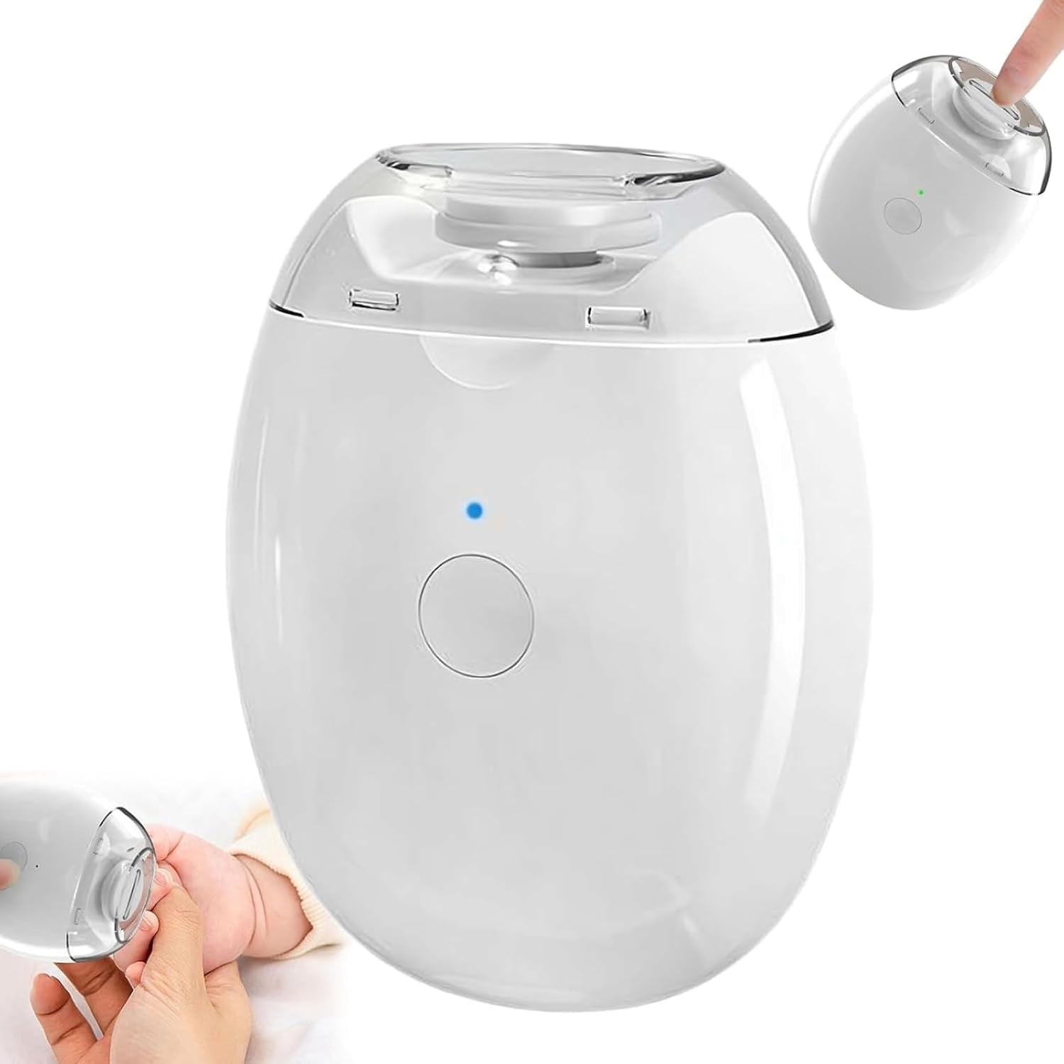 2026 Universal Automatic Fingernail Grinder, LED Light & 3-Speed Quiet ...