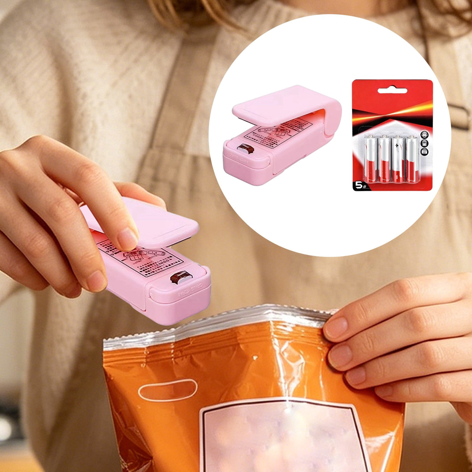 2026 Upgrade 2 In 1 Bag Sealer And Cutter Portable Bag Resealer Battery ...