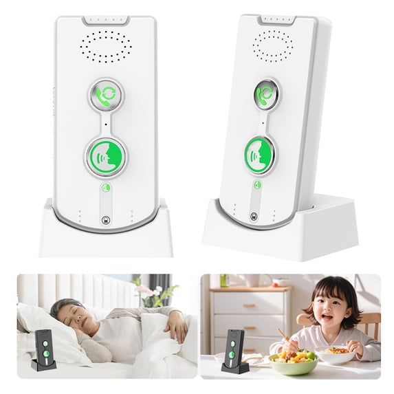 2026 Upgrade 2 Way Wireless Intercom for Home, Caregiver Pager Intercom ...