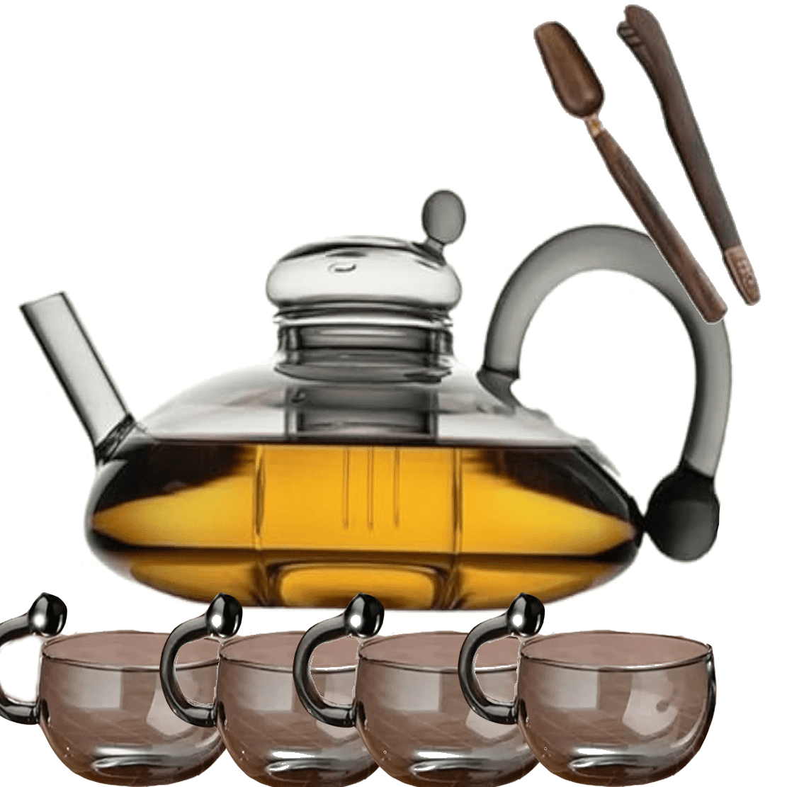 2026 Upgrade - 24 OZ Luxury Glass Teapot with Warmer,Automatic Electric ...