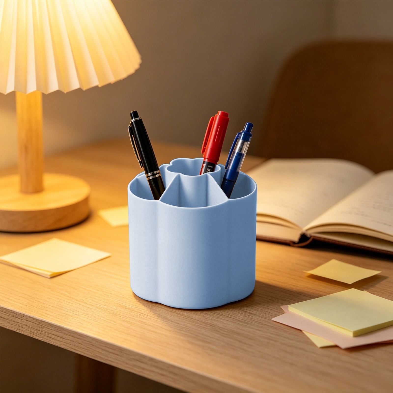 2026 Upgrade 360 Degree Rotating Pen Container, Multi-Grid Desktop ...
