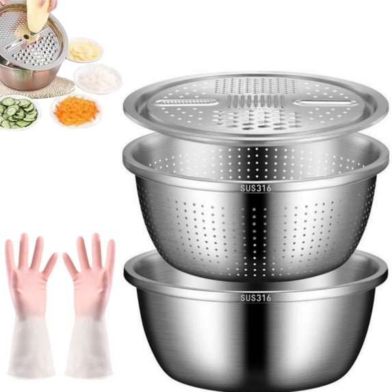 2026 Upgrade 5-in-1 Stainless Steel Basin - Multi-functional Kitchen ...