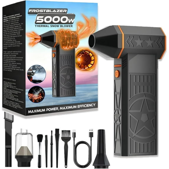 2026 Upgrade 5000W Thermal Snow Blower - Portable Car Snow/Dust Remover ...