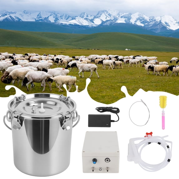 2026 Upgrade Automatic Pulsating Goat Milking Machine, Stainless Steel ...