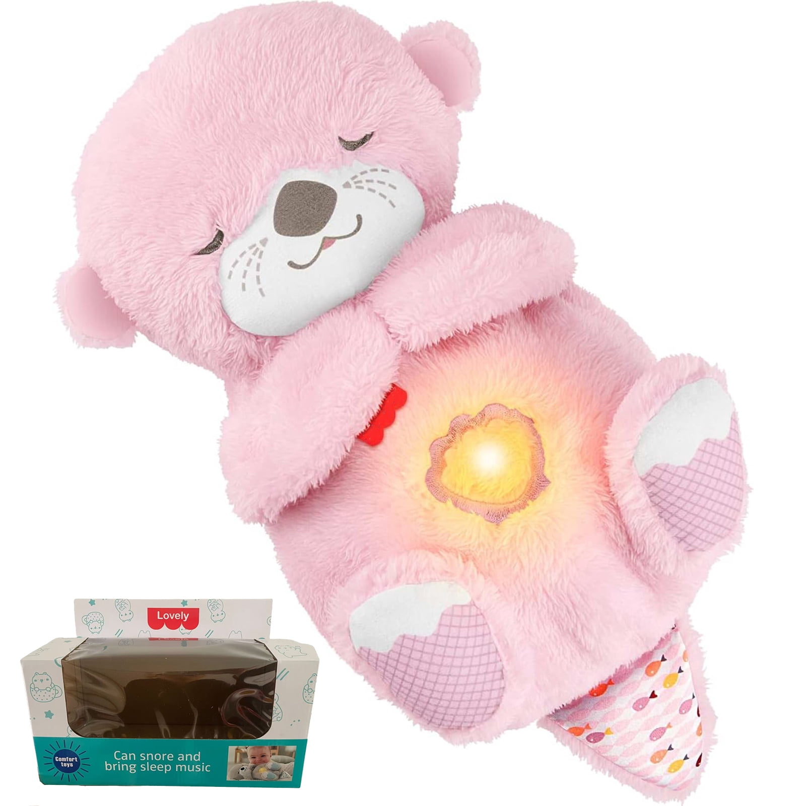 2026 Upgrade Breathing Otter Sleep Buddy, Soothe 'n Snuggle Otter ...