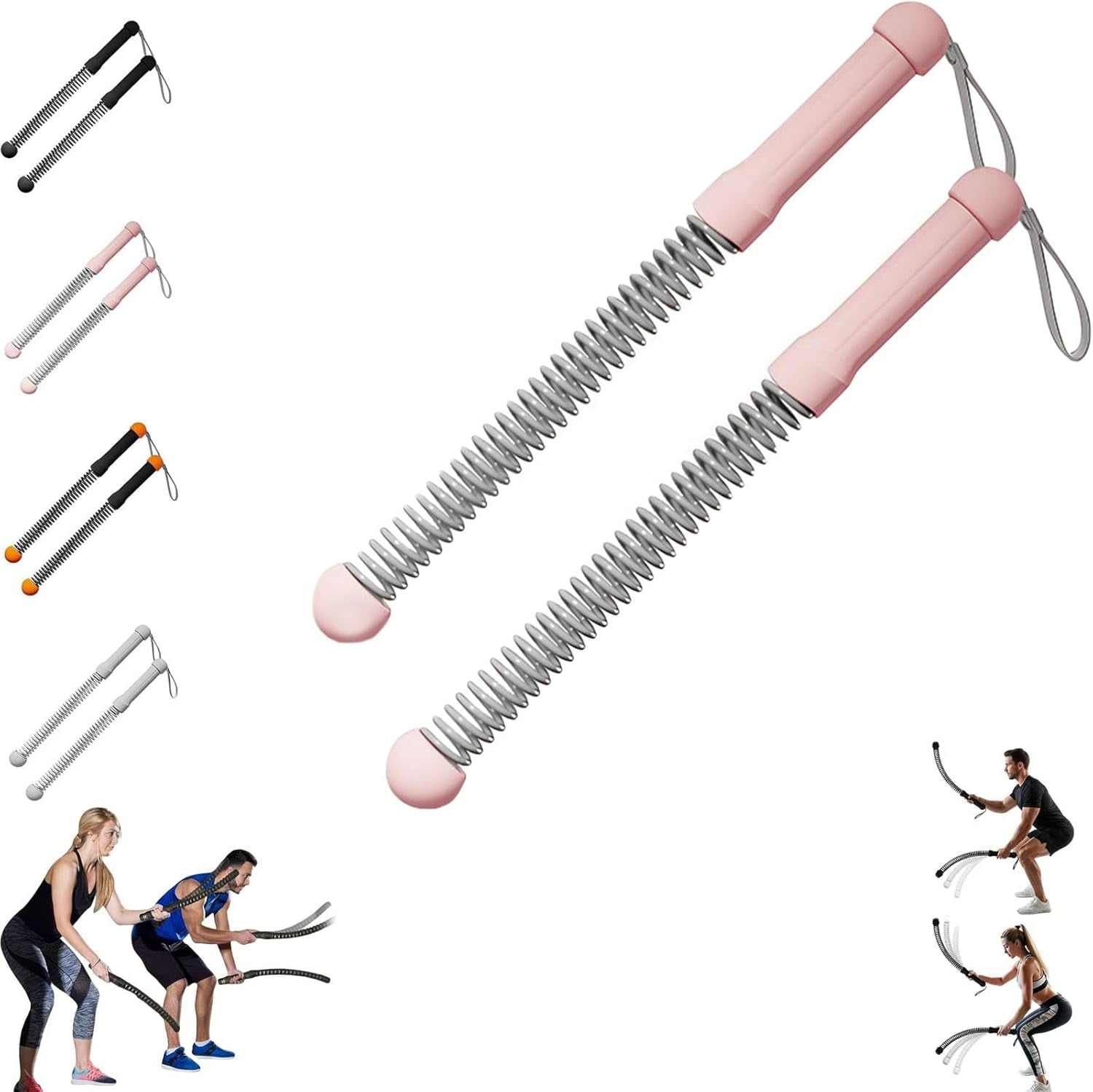 2026 Upgrade Cordless Battle Ropes, Weighted Cordless Battle Ropes ...