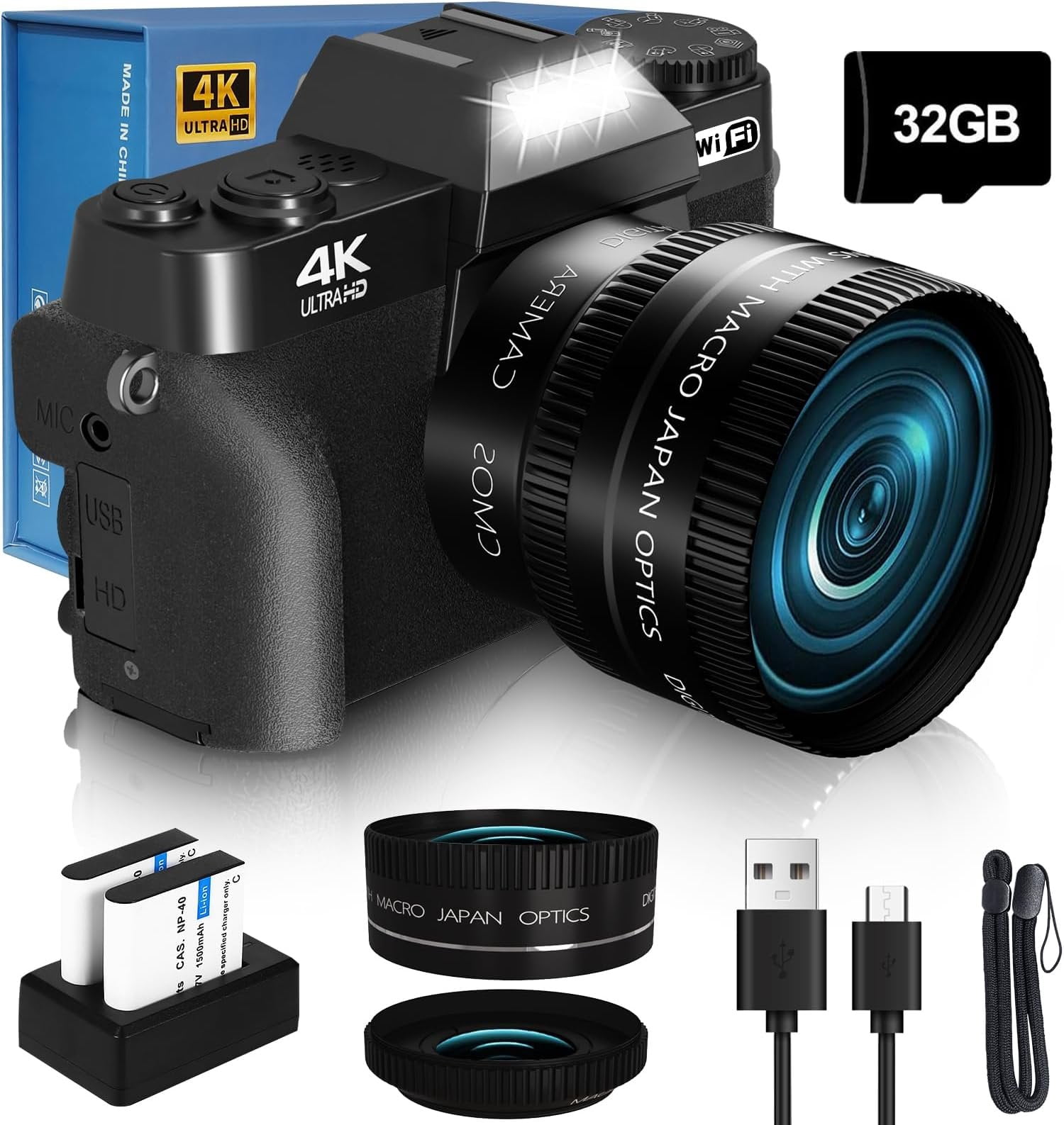 2026 Upgrade Digital Camera for Photography Vlogging Camera for YouTube ...