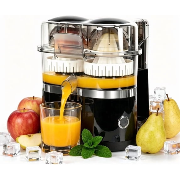 2026 Upgrade Dual-Head Automatic Citrus Juicer- Detachable for Easy ...