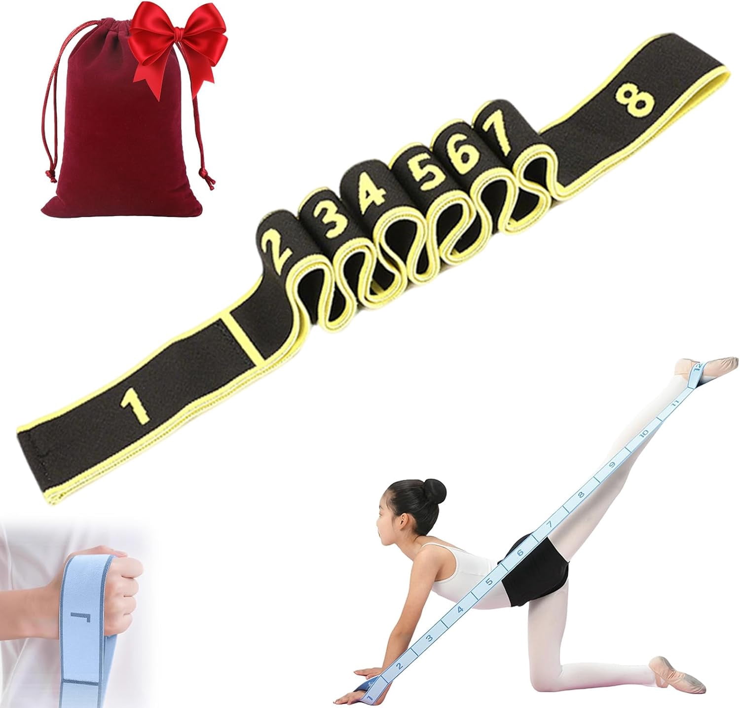 2026 Upgrade Fitness Resistance Band for Stretching and Yoga, Elastic ...