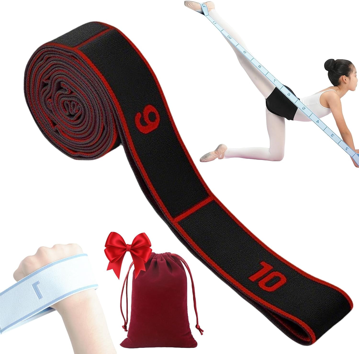 2026 Upgrade Fitness Resistance Band for Stretching and Yoga, Elastic ...