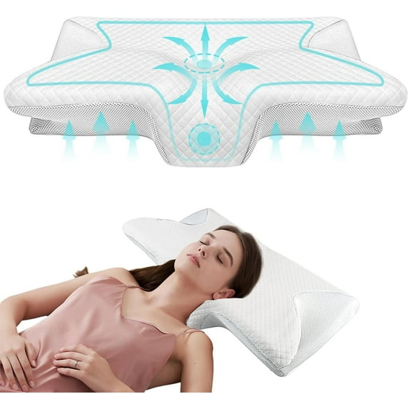 2026 Upgrade Hospitality Collection Memory Foam Cervical Pillow for ...