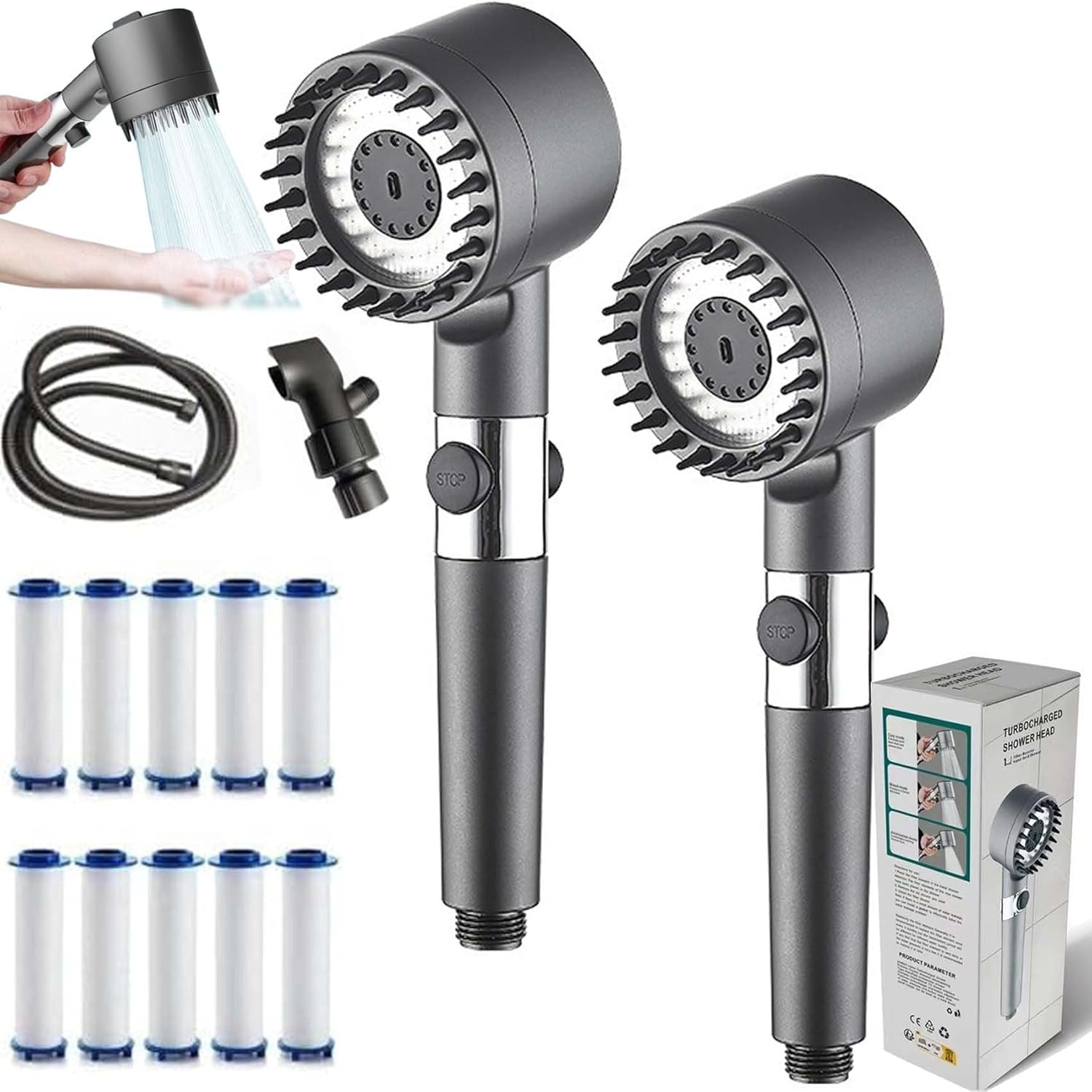 2026 Upgrade Ion Drops Shower Head, Ion Drops Shower Head High Pressure ...