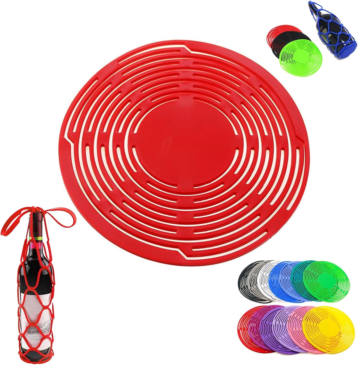 2026 Upgrade Multi-use Silicone Storage Bag Organizer, Silicone Wine ...