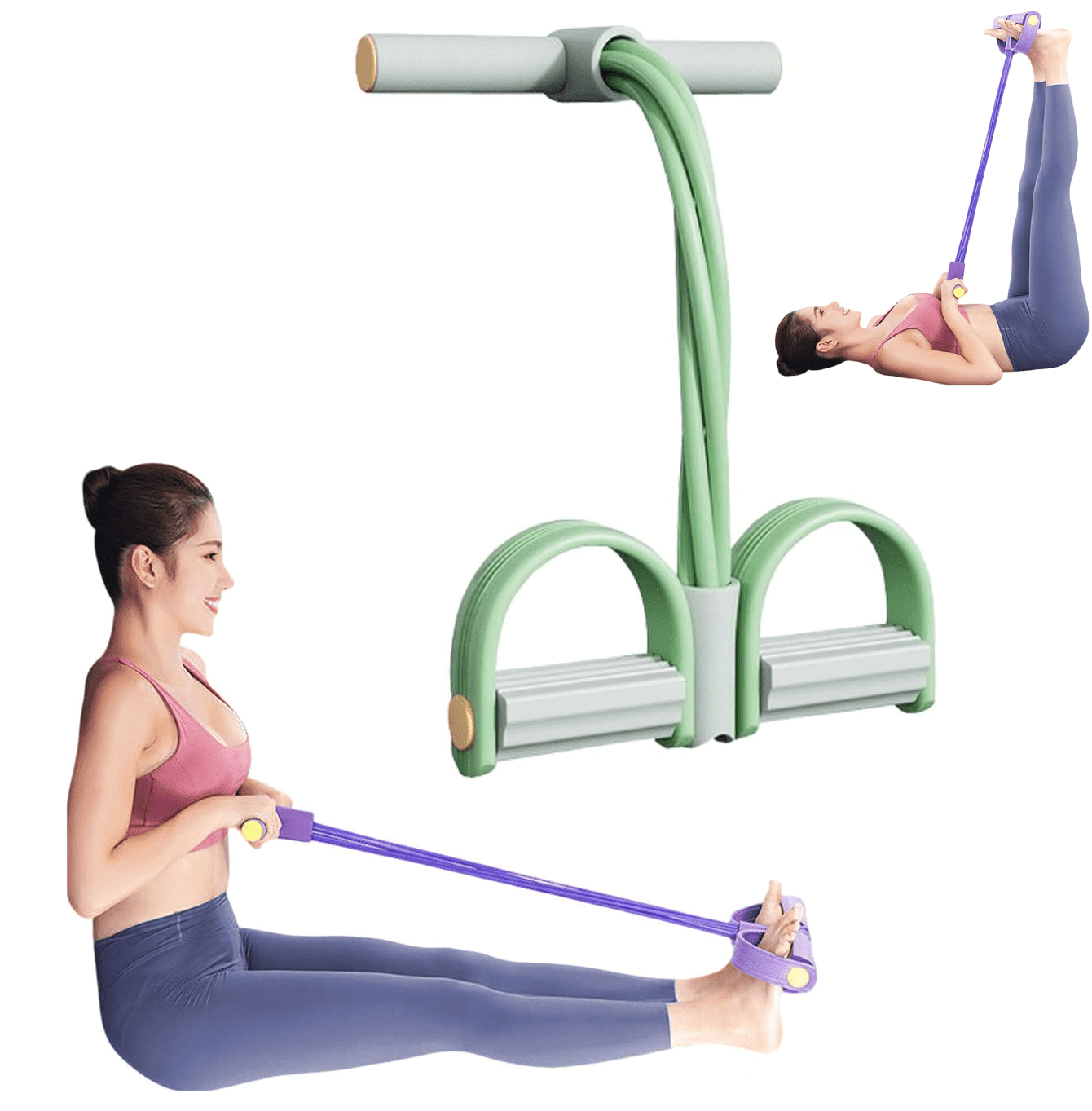 2026 Upgrade Multifunction Tension Rope or Exercise Sit Up Exercise Equipment,Pedal Ankle Puller ...