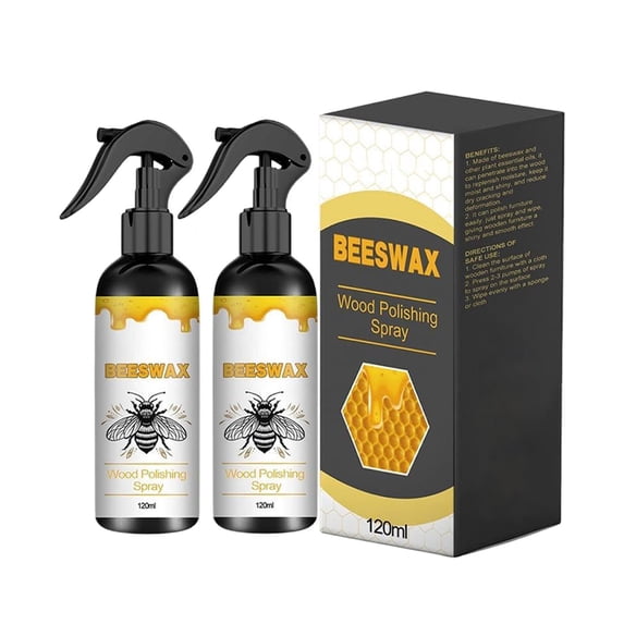 2026 Upgrade Natural Beeswax Wood Polish Spray – Furniture Cleaner ...
