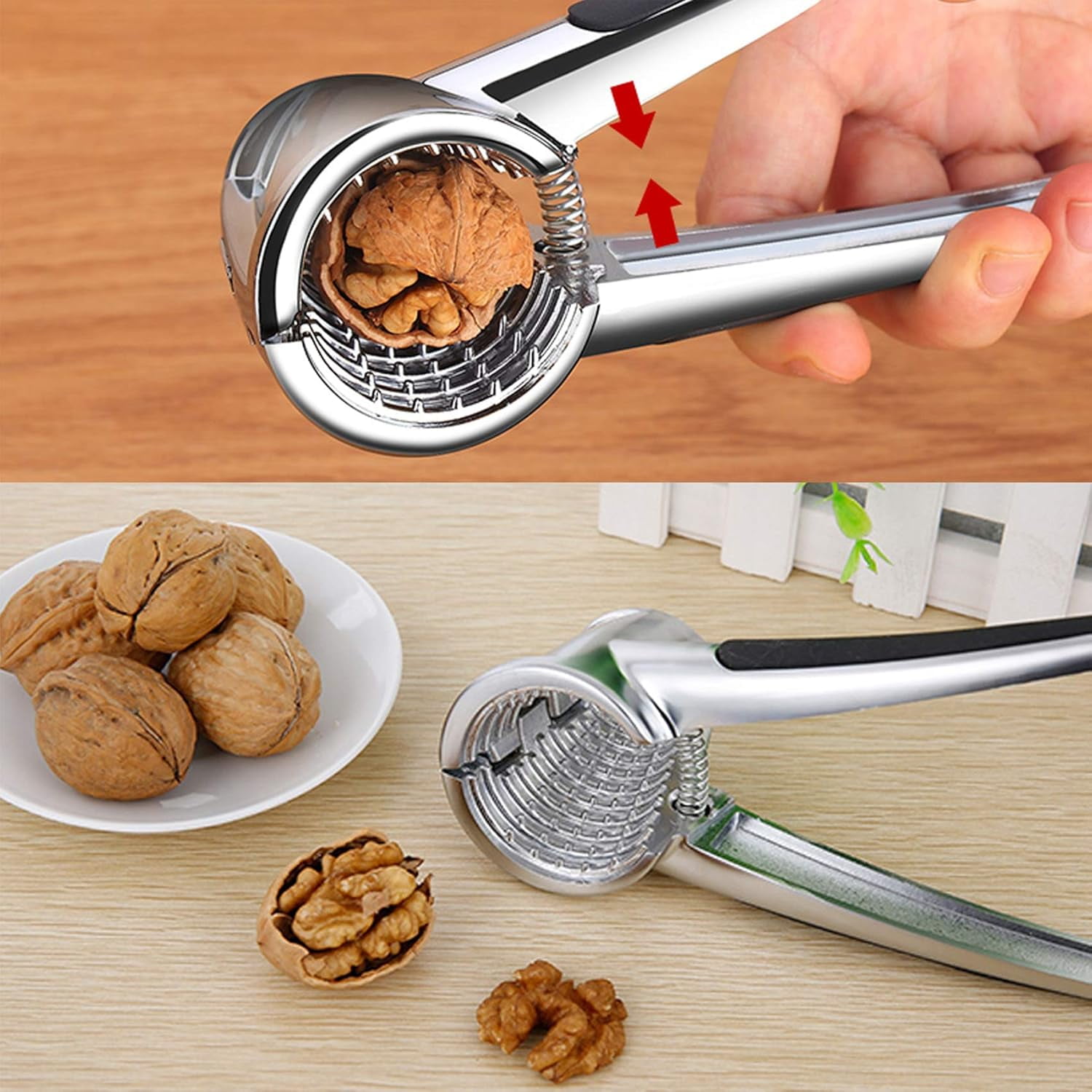 2026 Upgrade Nut Cracker- Pecan, Walnuts, Hazelnut Nutcracker Aluminum ...
