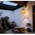 2026 Upgrade Outdoor Solar Courtyard Lights Rattan Woven Lanterns ...