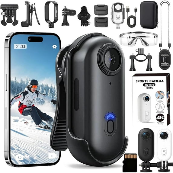 2026 Upgrade POV Record Pro 2.0, Mini Body Camera 4k, Wearable POV ...