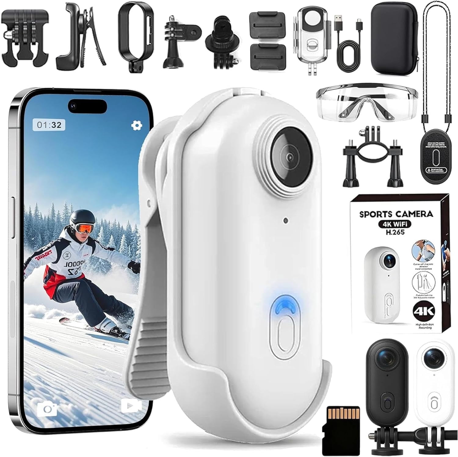 2026 Upgrade POV Record Pro 2.0, Mini Body Camera 4k, Wearable POV ...