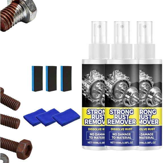 2026 Upgrade Rust Remover Spray for Metal, Heavy Duty Rust Stain ...