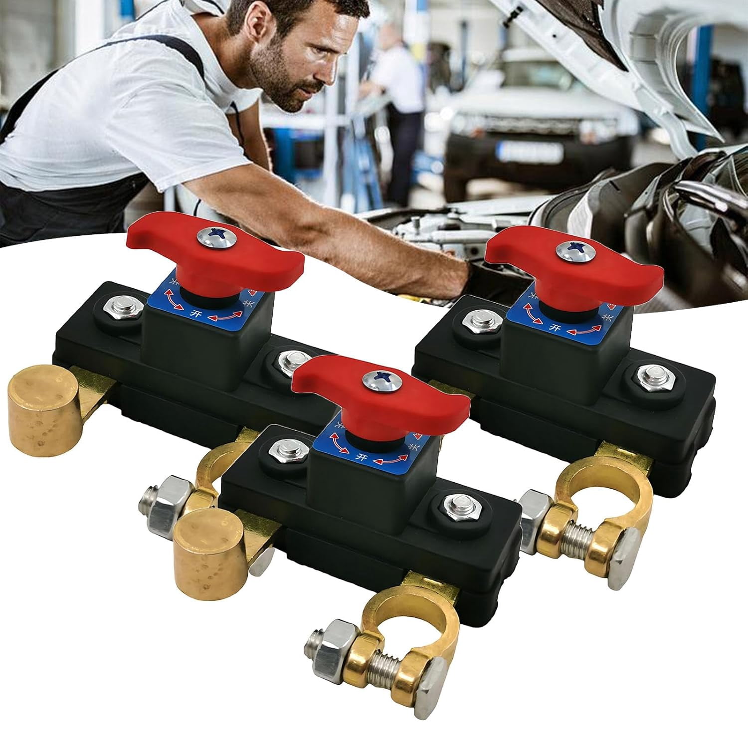 2026 Upgrade Universal Battery Disconnect & Leak Protector, 12v/24v Car ...