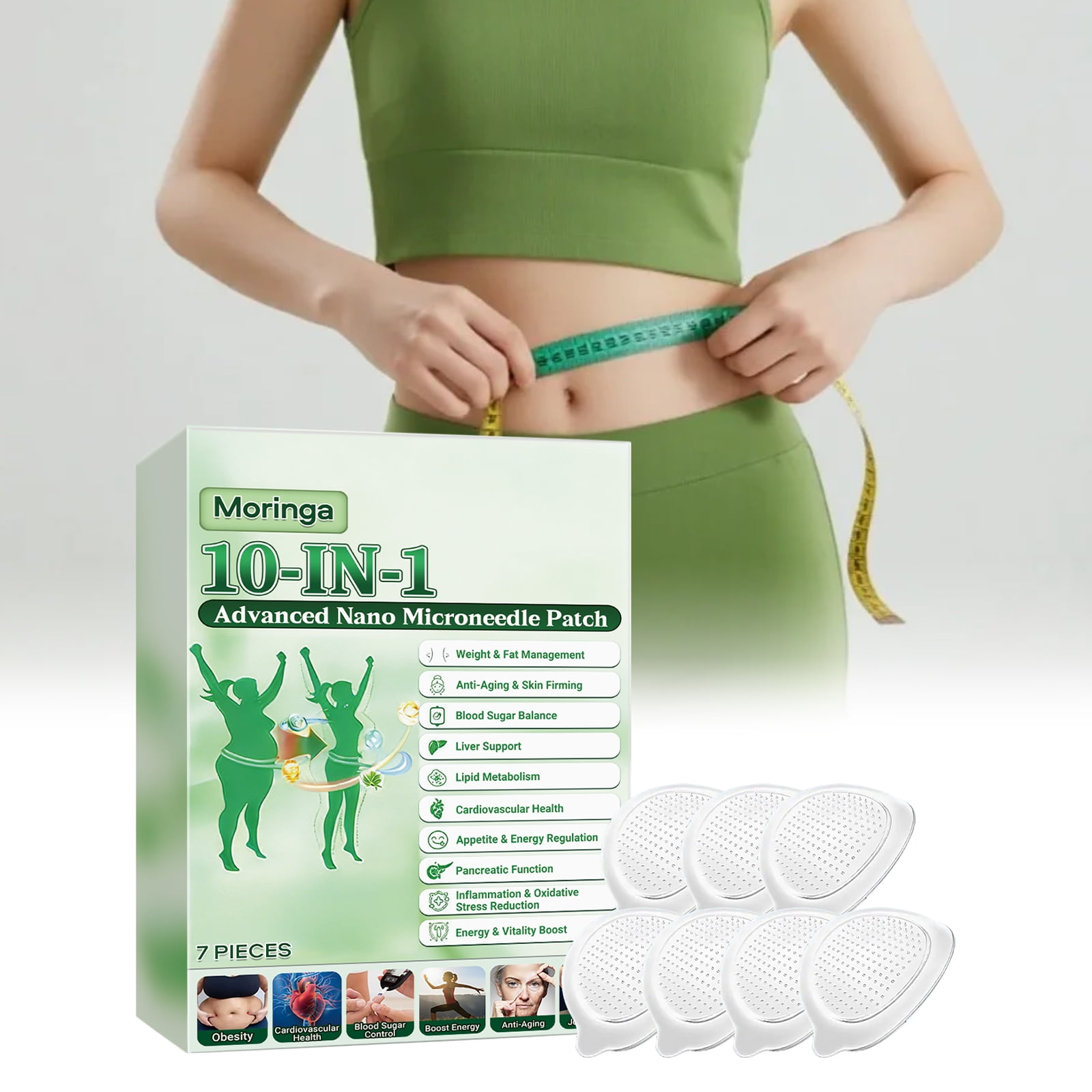 2026 Upgraded 10-in-1 Nano Mikron Patch, Advanced Microdart Herbal Skin ...