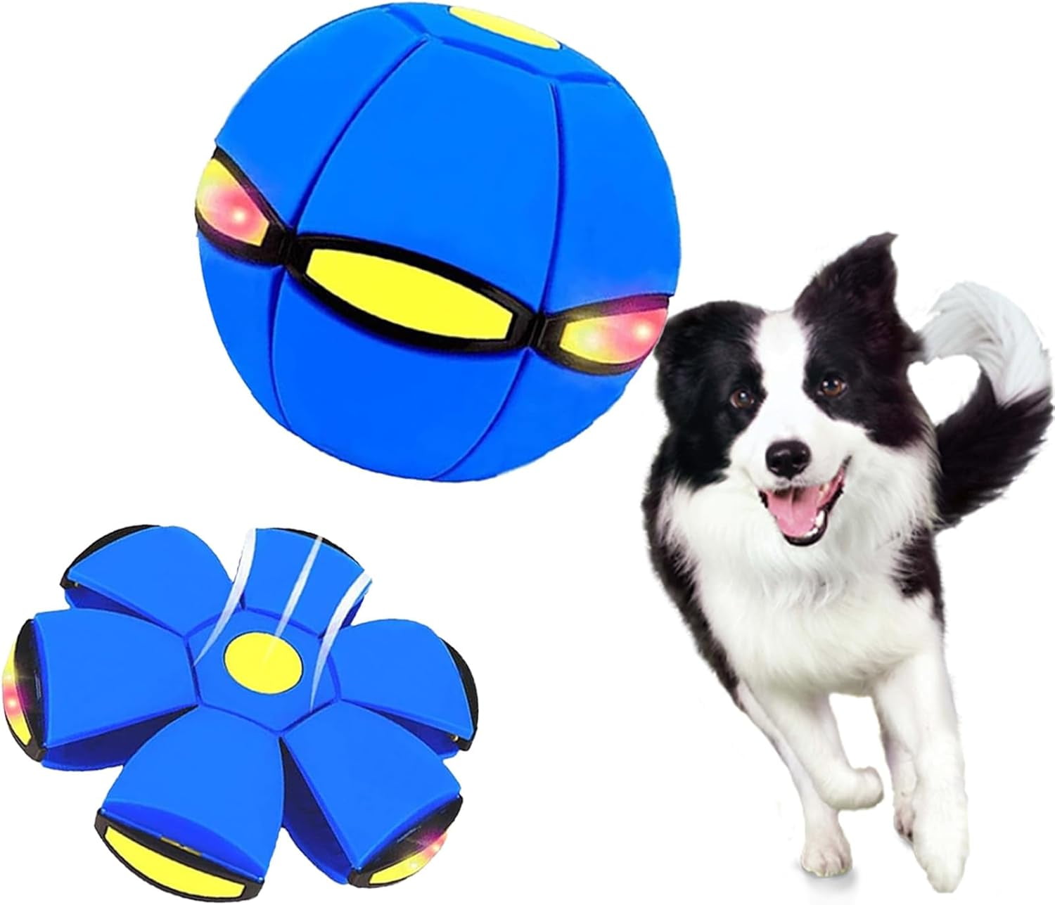 2026 Upgraded 2-in-1 Magic UFO Ball for Dogs, Deformable Flying Saucer ...
