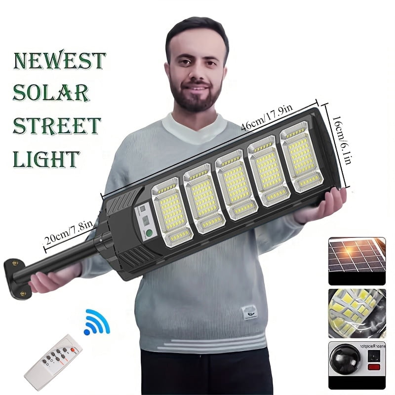 2026 Upgraded 5-Section LED Solar Street Lights Outdoor Waterproof with ...