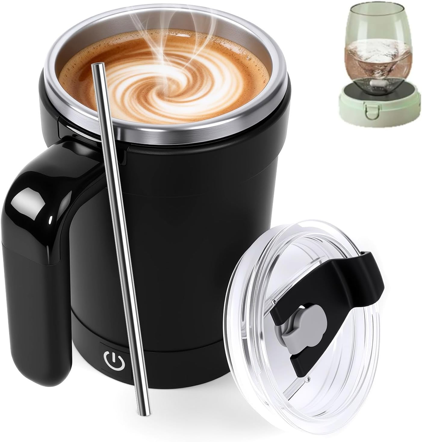 2026 Upgraded Automatic Magnetic Stirring Coffee Mug with Temperature ...