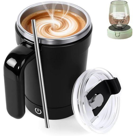 2026 Upgraded Automatic Magnetic Stirring Coffee Mug with Temperature ...