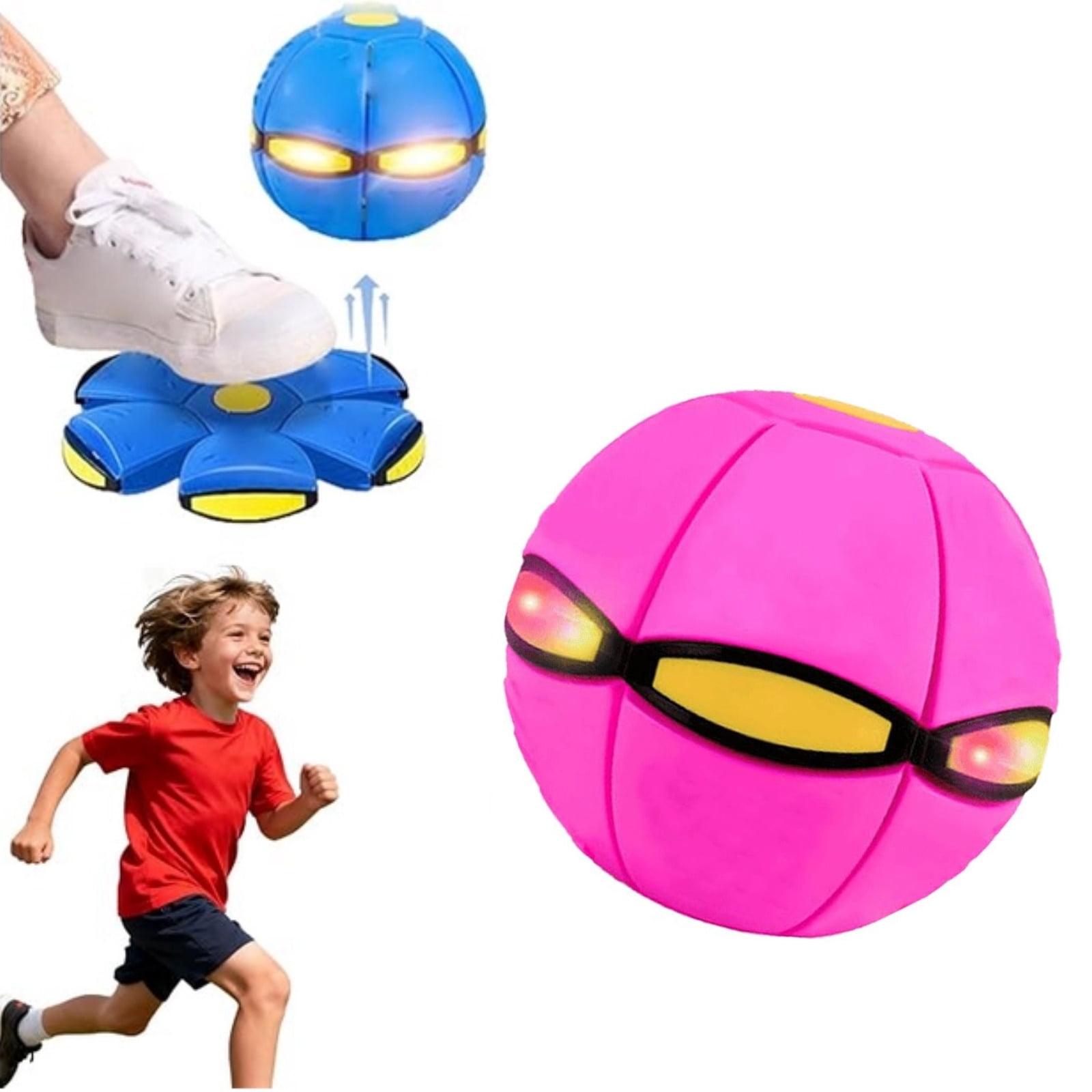 2026 Upgraded Bouncing Ball with Lights, Magic Metaball, Magic Flying Saucer, Bouncy Ball ...